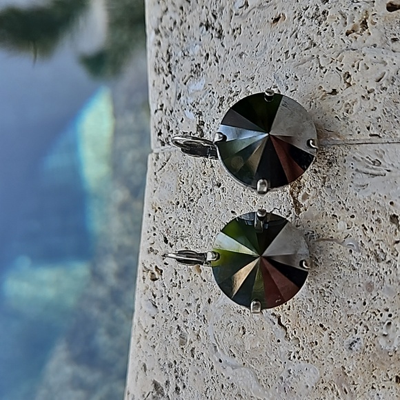 Sabika | Jewelry | Sabika Jetblack Vienna Leverback Earrings | Poshmark